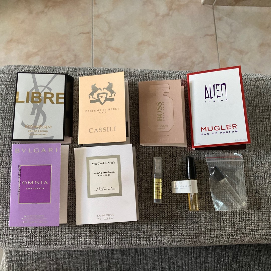 Perfume samples parfums de marly cassili, van cleef arpels ambre ...