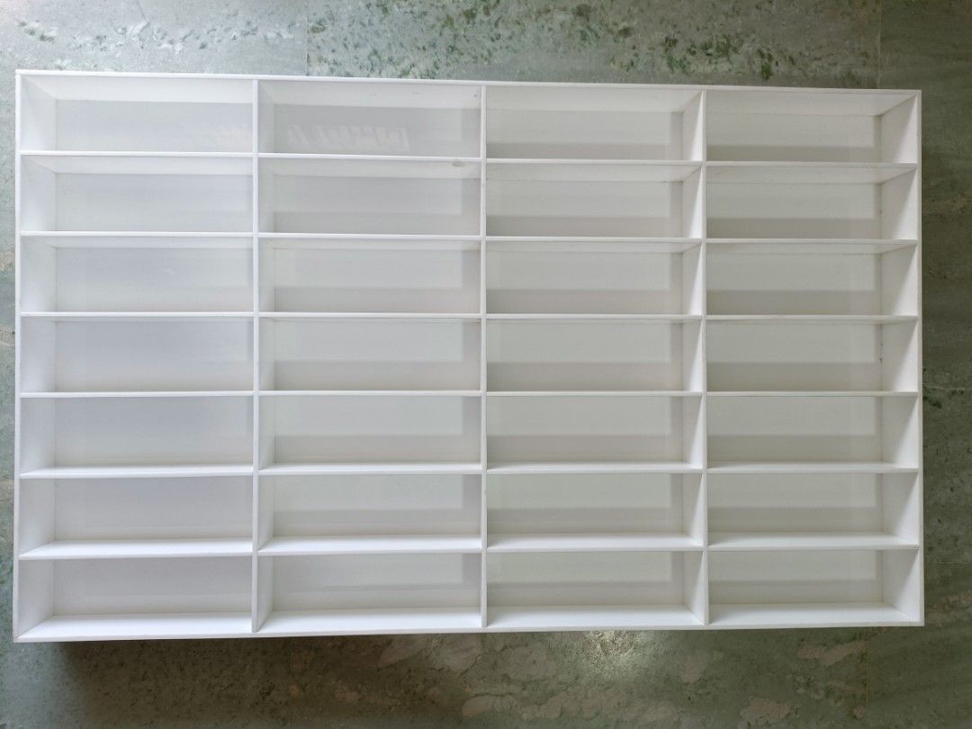 Perspex partition 85cm x 52cm for organising, Furniture & Home Living ...