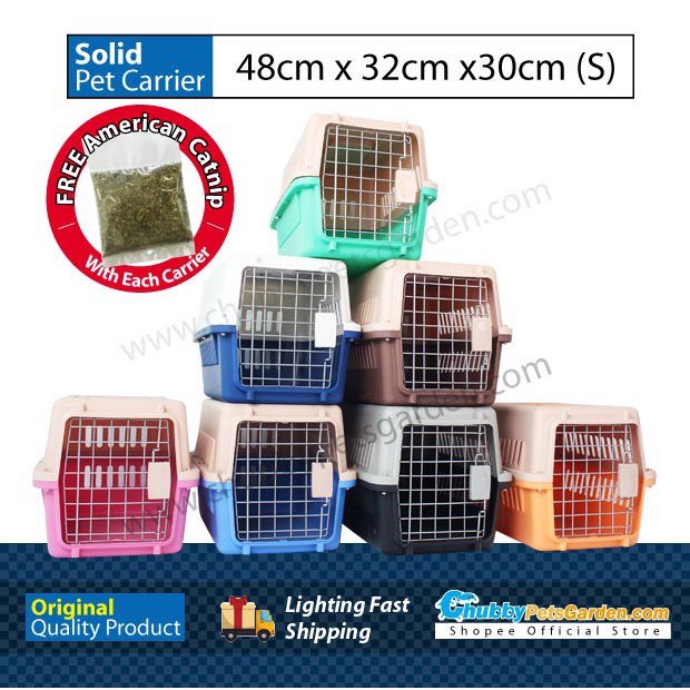 Pet Carrier FREE American CATNIP Cat Cage / Dog Cage / Kucing Sangkar ...