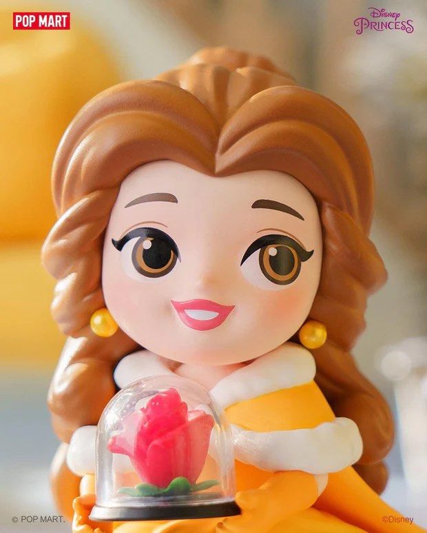 Popmart Disney princess winter gifts Belle & Rose (Special), Hobbies ...
