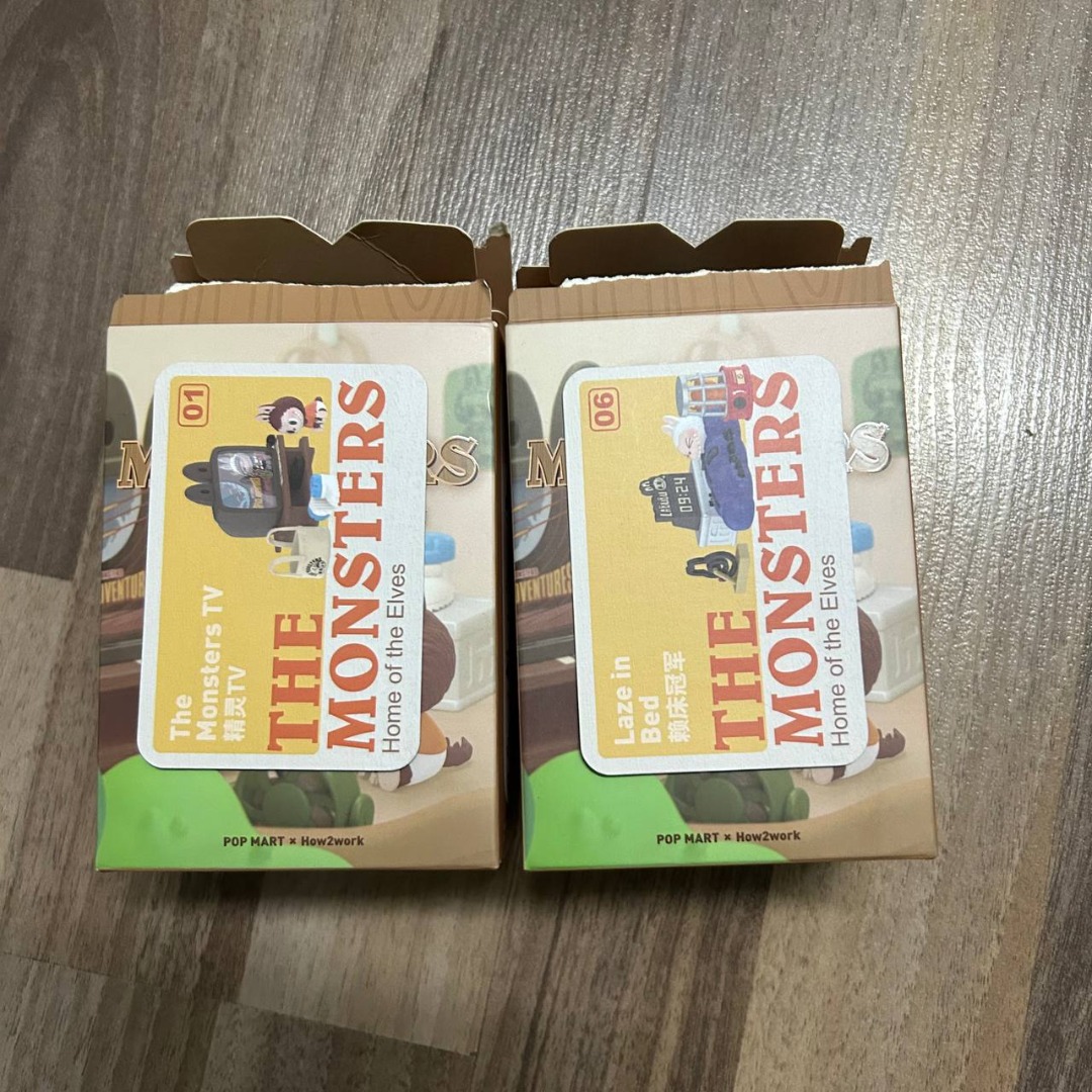 POPMART THE MONSTERS HOME OF THE ELVES THE MONSTERS TV LAZE IN BED ...