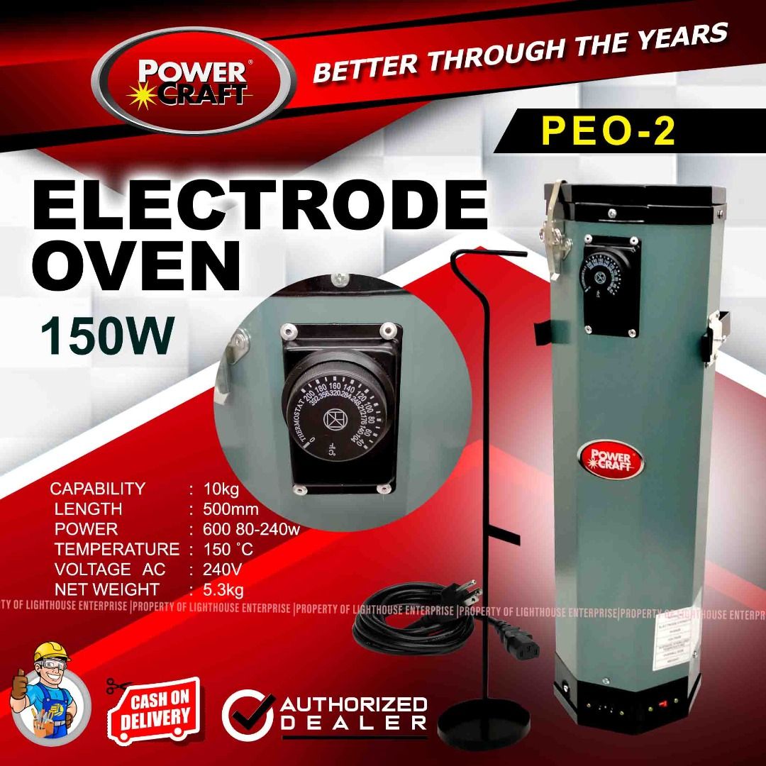POWERCRAFT 150W 10kg Portable Electrode Welding Rod Dryer / Welding Rod ...