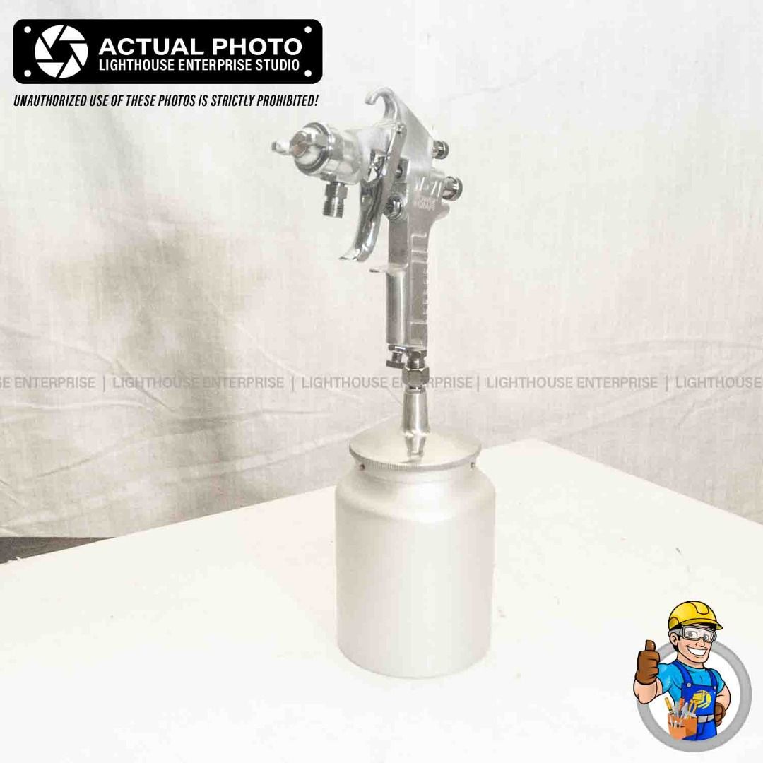POWERCRAFT 1.5mm 1000cc Spray Gun Stainless Fluid Tip and Needle ...