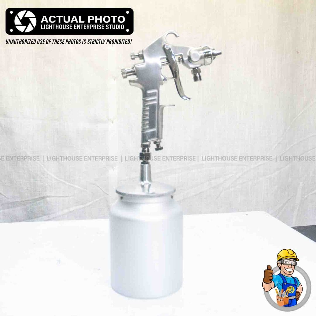 POWERCRAFT 1.5mm 1000cc Spray Gun Stainless Fluid Tip and Needle ...