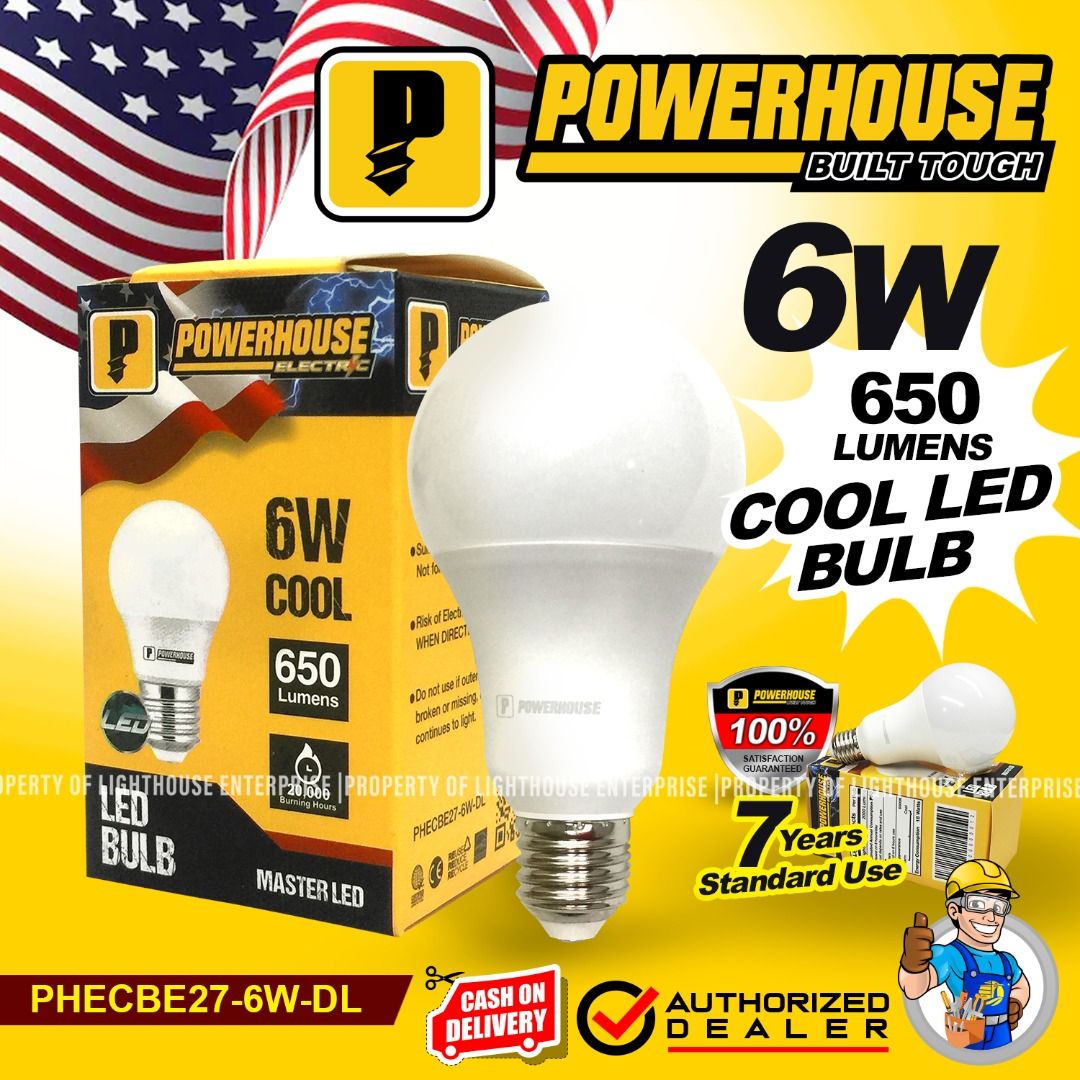 POWERHOUSE Cool & Warm LED Bulb (6W, 8W, 10W, 12W, 18W) LIGHTHOUSE ...