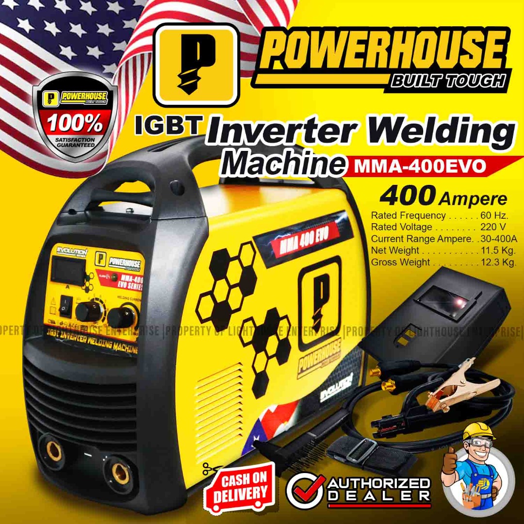 POWERHOUSE Evolution 400A IGBT Inverter Welding Machine Industrial ...