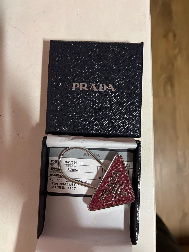 Prada Key Chain, Luxury, Accessories on Carousell