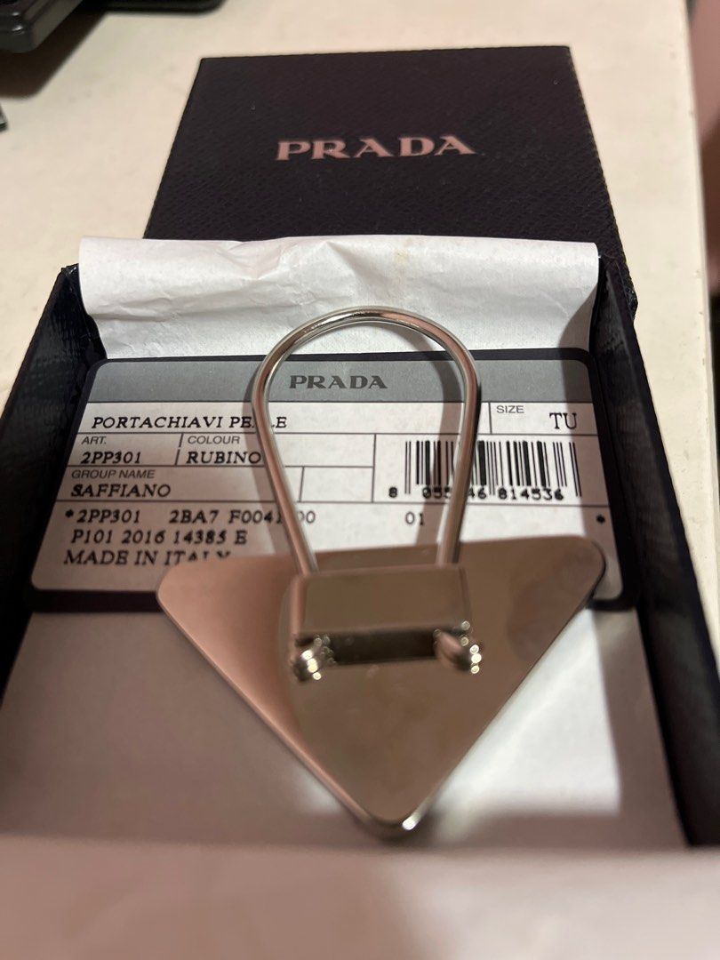 Prada Key Chain, Luxury, Accessories on Carousell