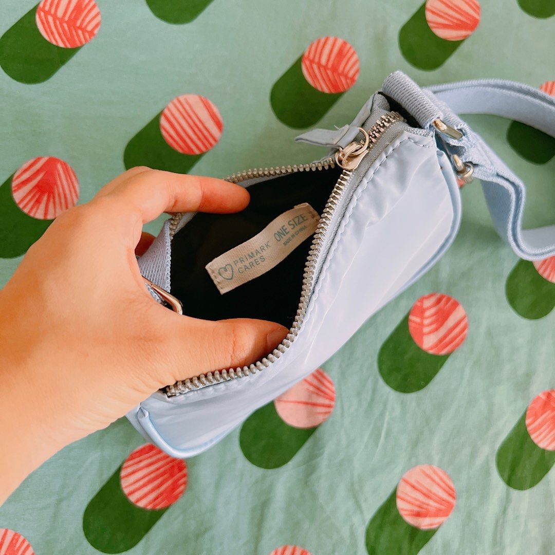 Primark mini baby blue nylon bag, Women's Fashion, Bags & Wallets ...