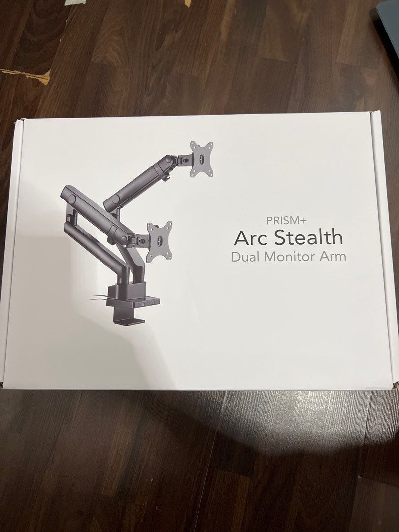 Prism+ Arc Stealth Monitor dual arm, Computers & Tech, Parts ...