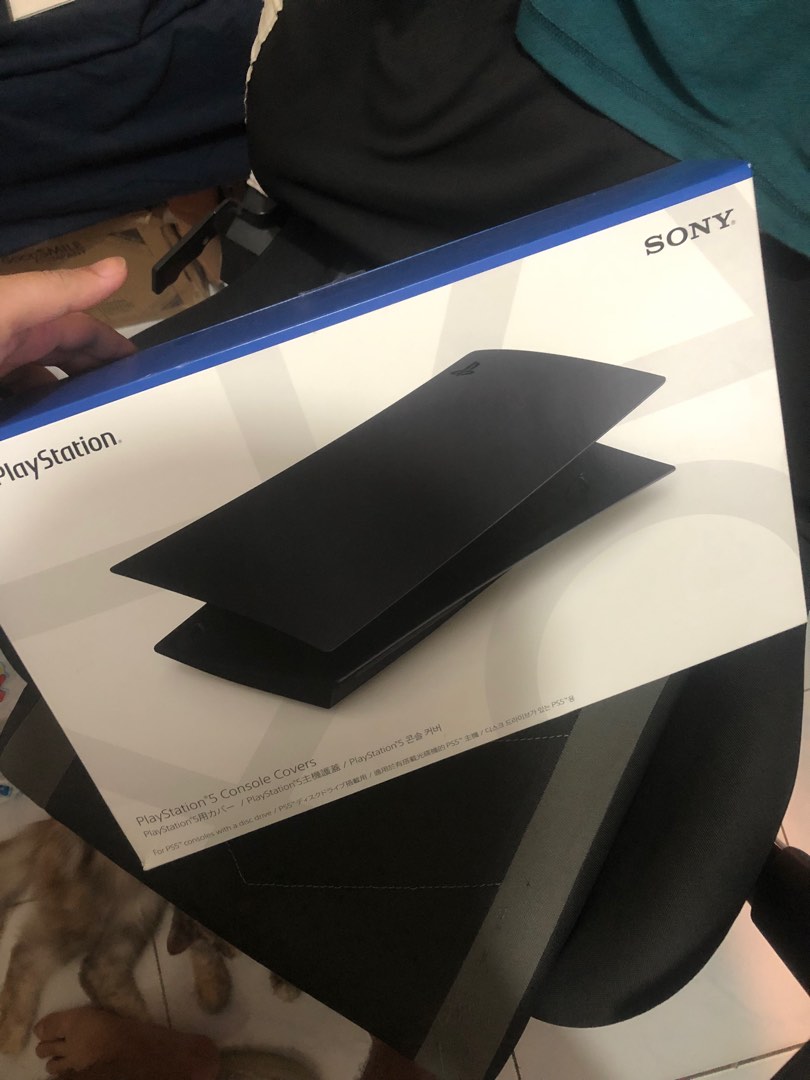 PS5 black plate cover on Carousell