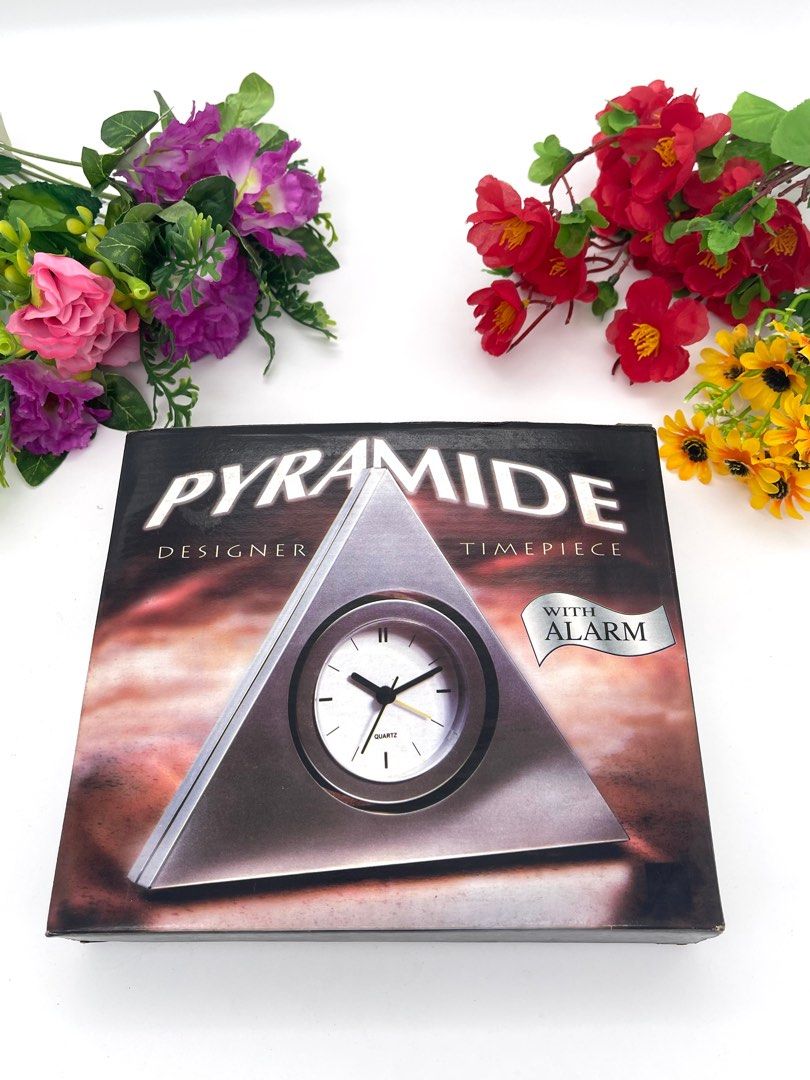 Pyramide Vintage retro futuristic tabletop clock, Furniture & Home ...