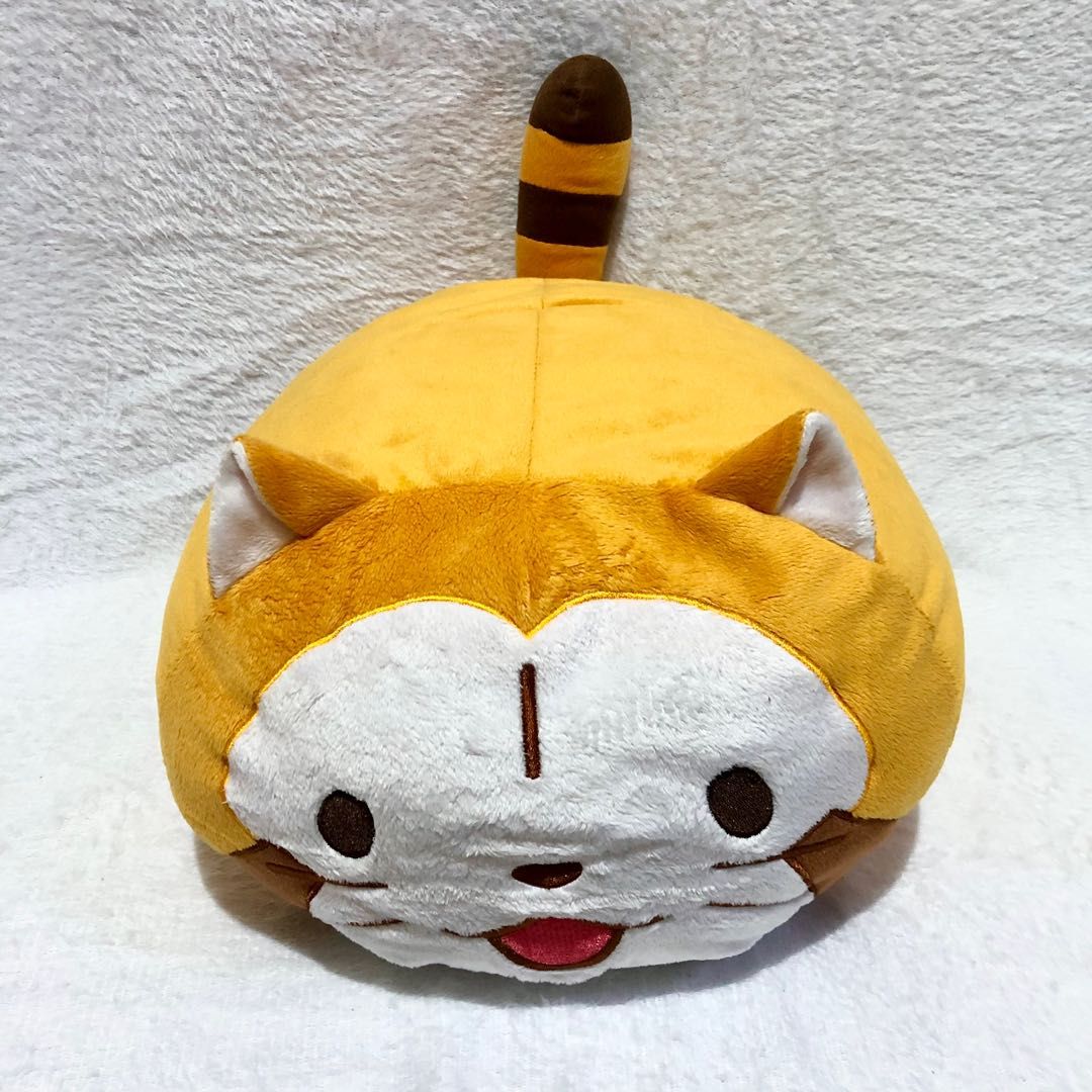 Rascal the Raccoon Puchi Pillow Bolster Big Tsum Japan Stuffed Toy on ...