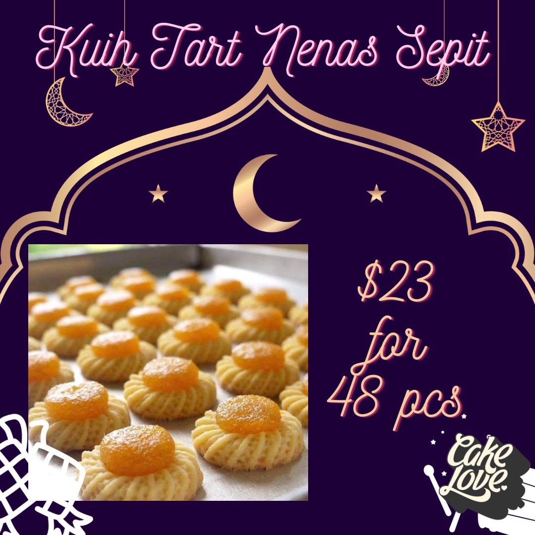 Raya 2023 cookies kuih tart sepit makmur mama carries, Food & Drinks ...