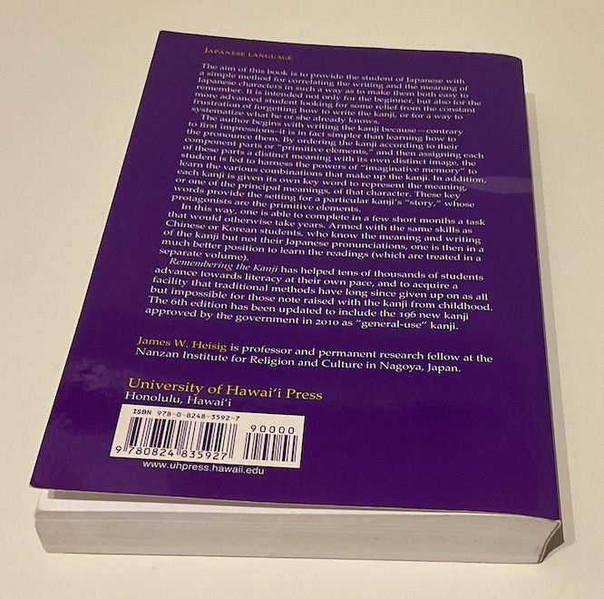 Remembering the Kanji 1 by James W. Heisig, Hobbies & Toys, Books ...