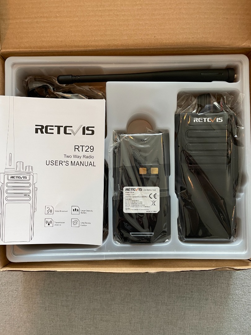 Retevis: RT29 (Long Range Waterproof UHF radio), Mobile Phones ...