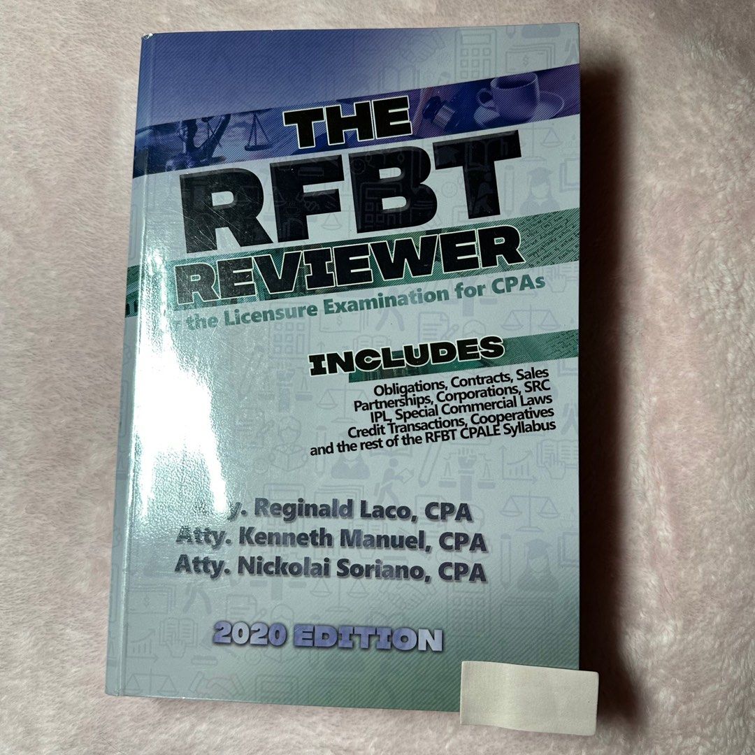 RFBT Reviewer 2020 (Laco, Manuel & Soriano), Hobbies & Toys, Books ...