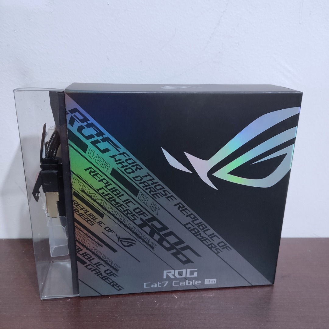 ROG Cat7 Cable 3m, Computers & Tech, Parts & Accessories, Cables ...
