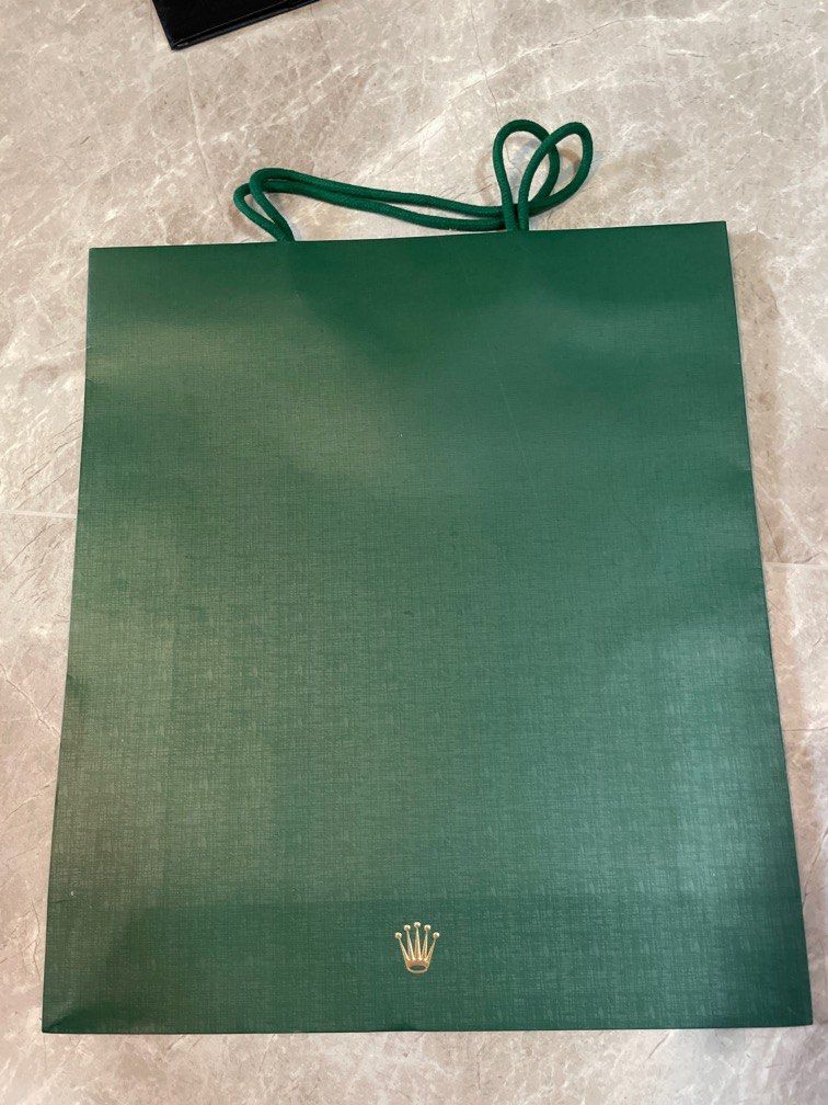 Rolex paper bag, Luxury, Accessories on Carousell
