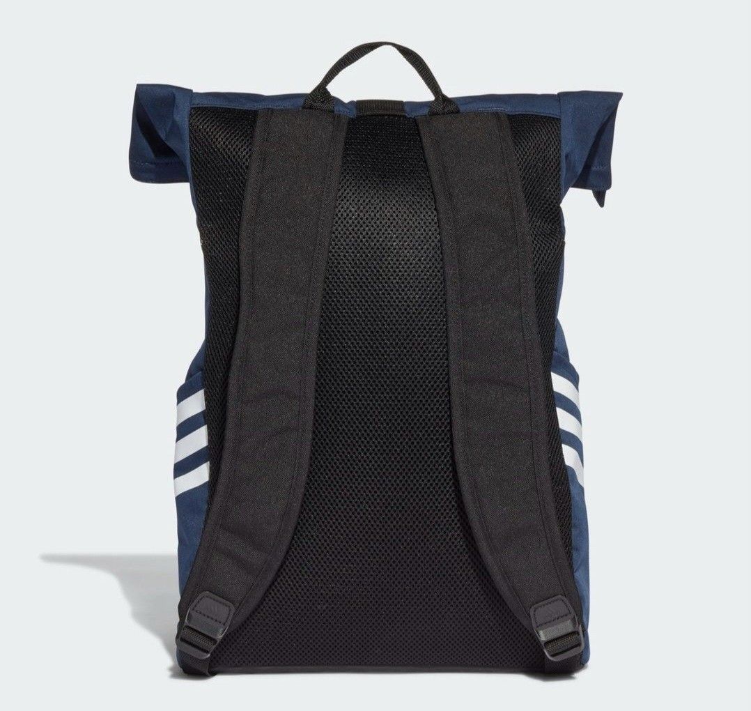 Rolltop Backpack Navy Adidas, Men's Fashion, Bags, Backpacks on Carousell