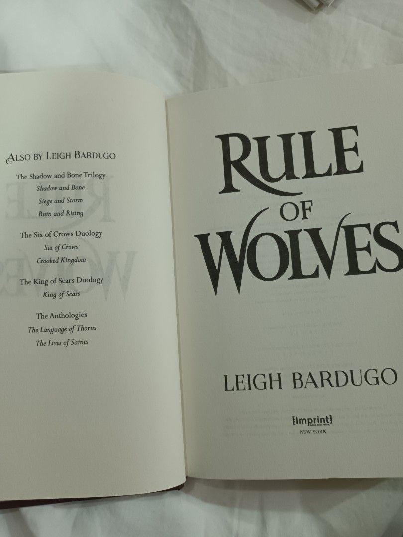 Rule of Wolves Leigh Bardugo, Hobbies & Toys, Books & Magazines ...