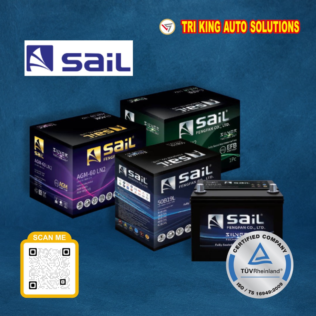 Sail Silver Technology Car Battery Replacement | AGM EFB Ordinary ...