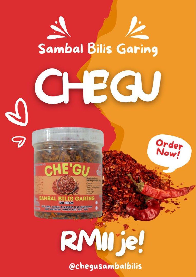 Sambal bilis garing CHEGU, Food & Drinks, Spice & Seasoning on Carousell