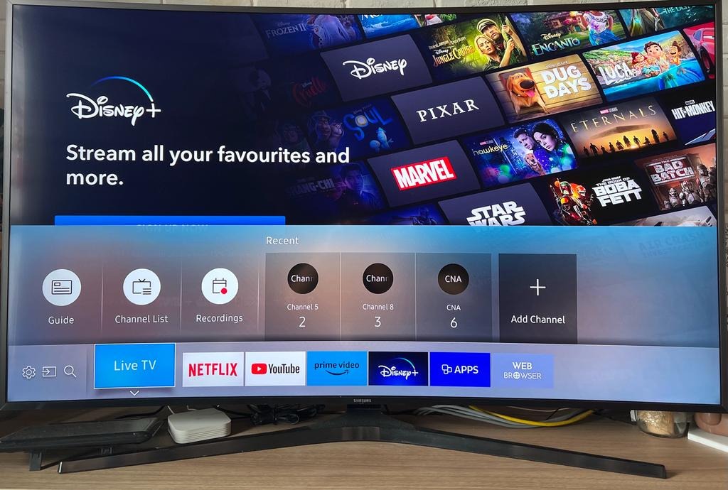 Samsung 55 inch smart TV Curved screen digital ready, TV & Home ...