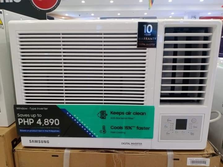 SAMSUNG WINDOW TYPE AIRCON DIGITAL INVERTER, TV & Home Appliances, Air ...