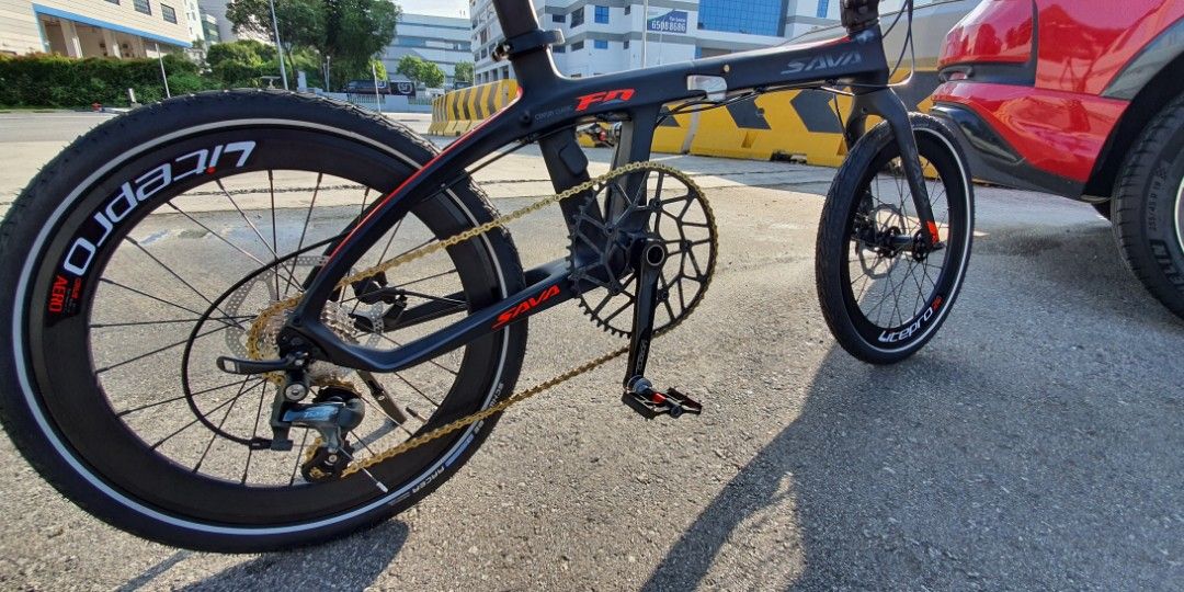 Sava Z1 upgraded foldable Japan Toray carbonfibre bike, Sports ...