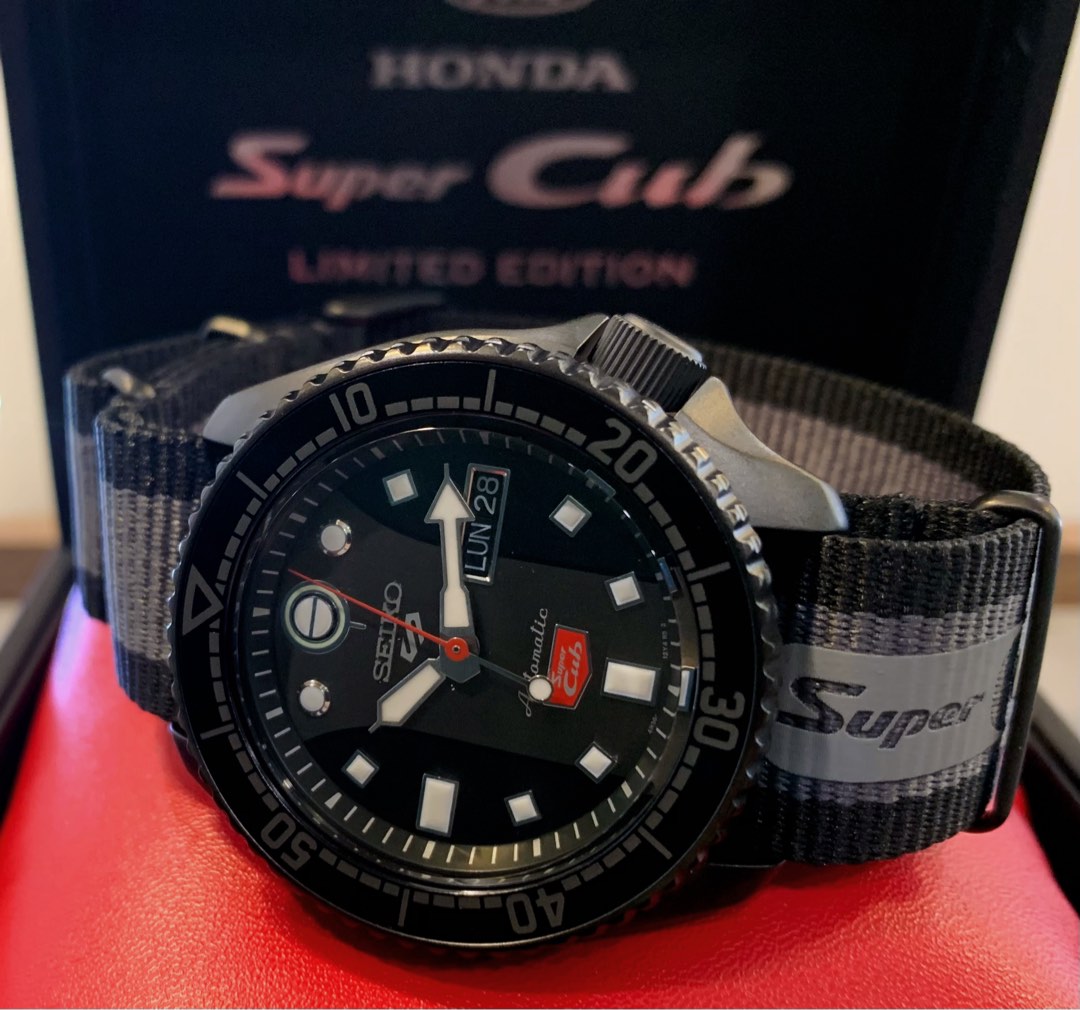Seiko 5 Sports x Honda Super Cub Limited Edition, Men's Fashion ...