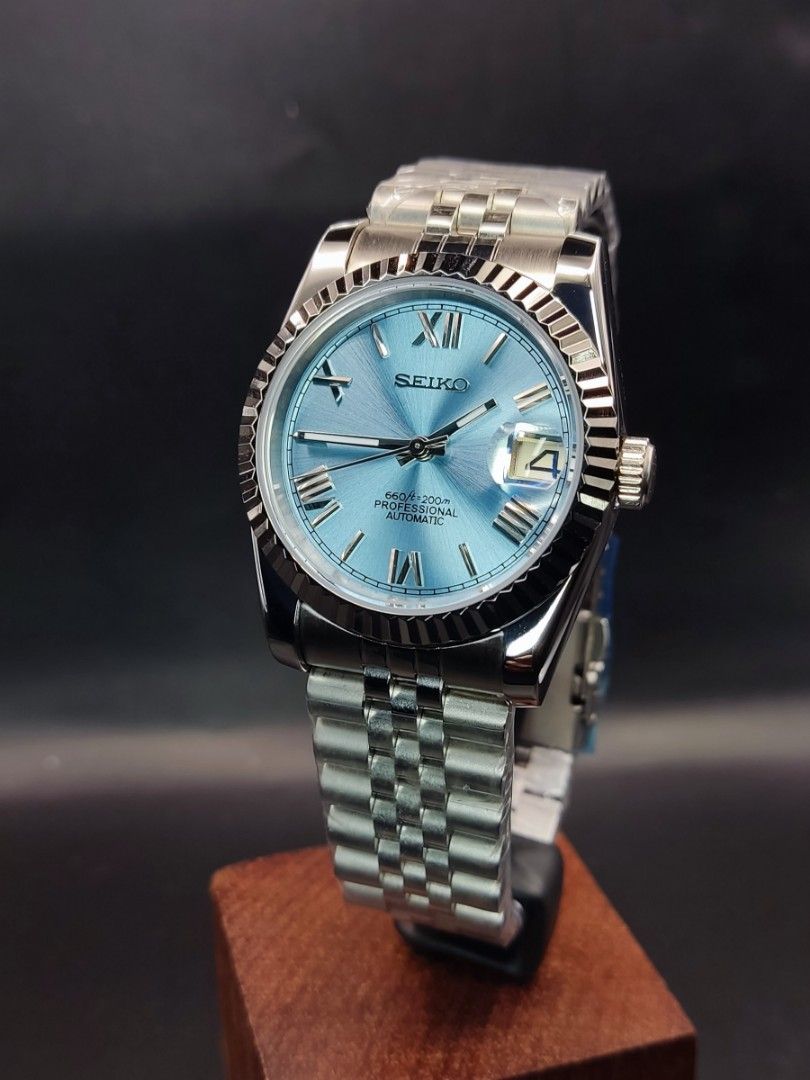 Seiko mod Roman datejust, Men's Fashion, Watches & Accessories, Watches ...