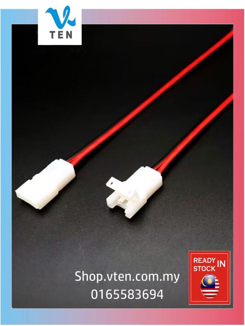 Share | LED Strip Light 2 Pin 8mm Connector With Cable Connect Wire ...