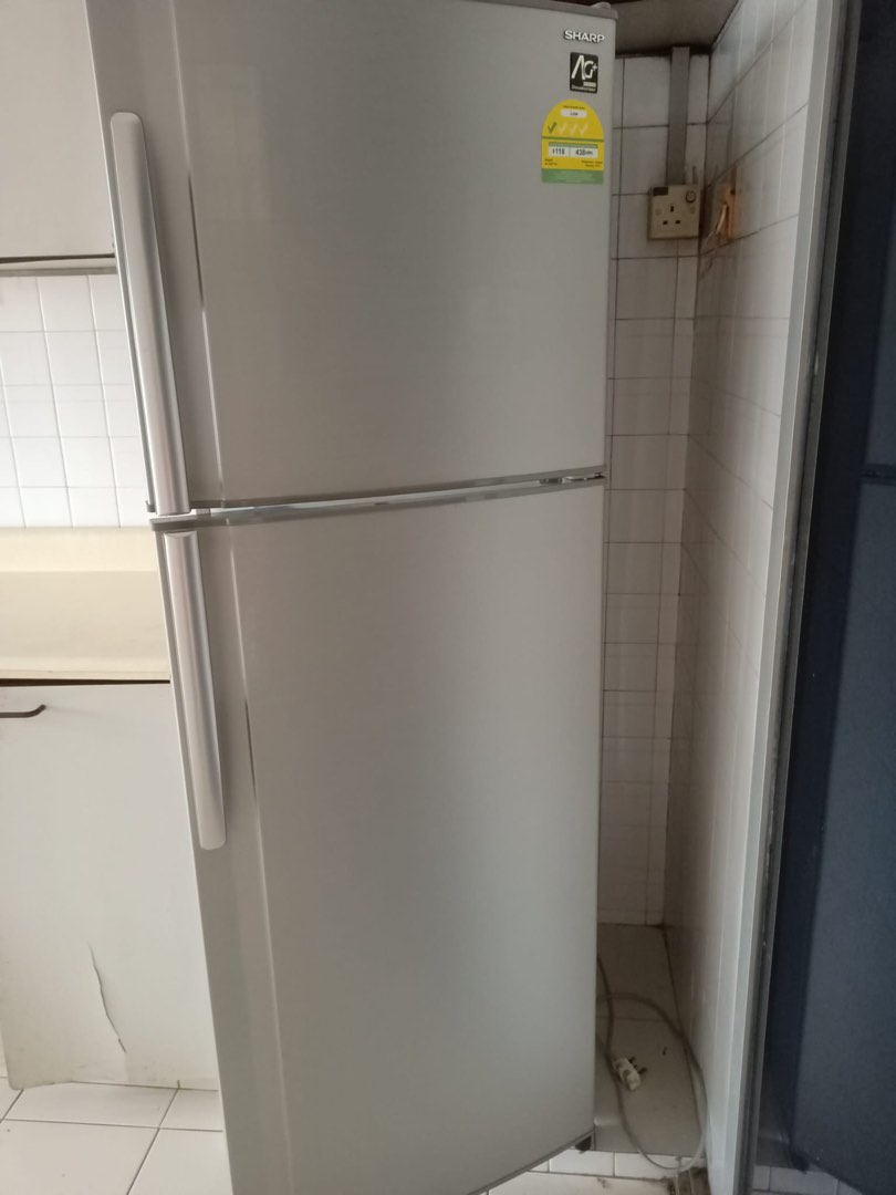 Sharp Fridge 312L (Model: SJ-D42T-SL), TV & Home Appliances, Kitchen ...
