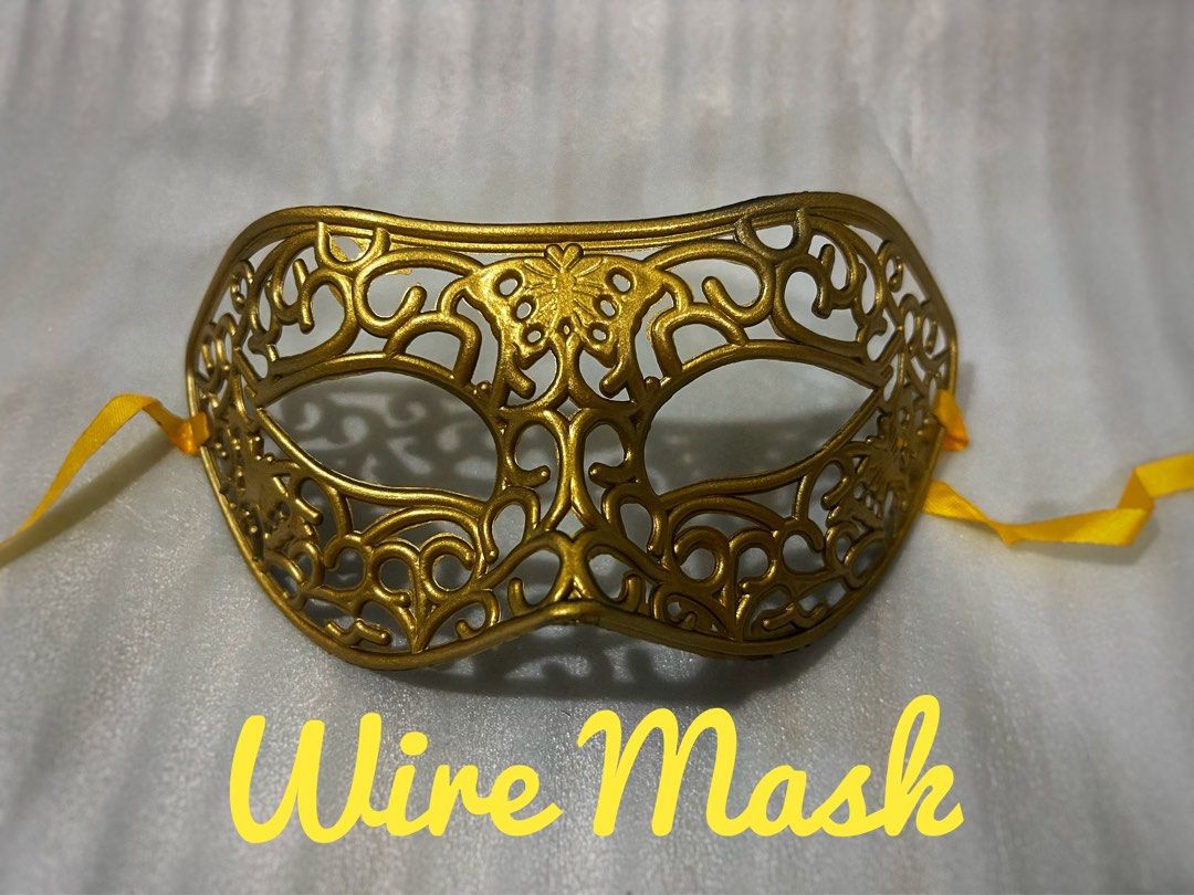Simple Metallic Masquerade Mask / Wire Mask, Hobbies & Toys, Stationery ...