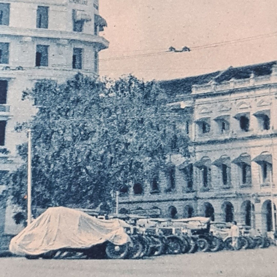 Singapore Old Chrome Postcard Finlayson Green Raffles place Commercial ...