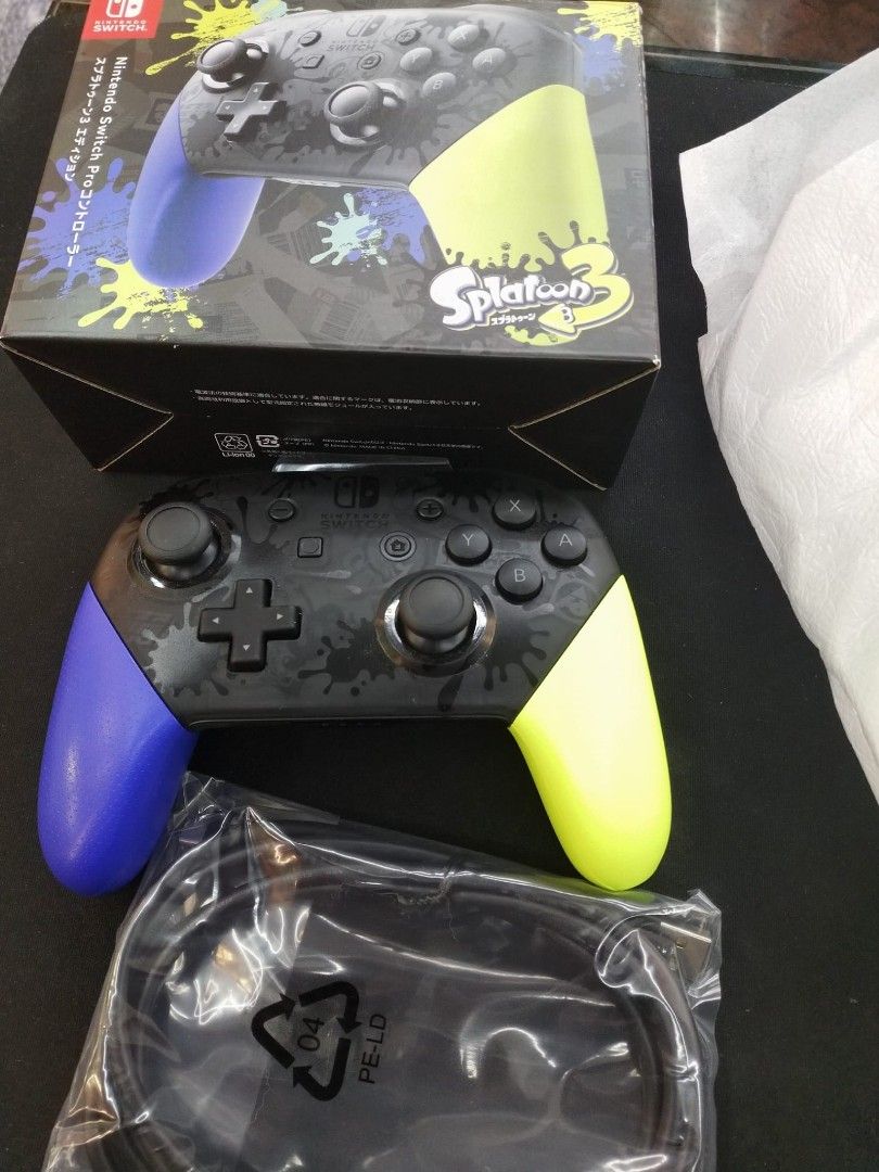 Splatoon pro controller, 電子遊戲, 遊戲機配件, 手掣 - Carousell