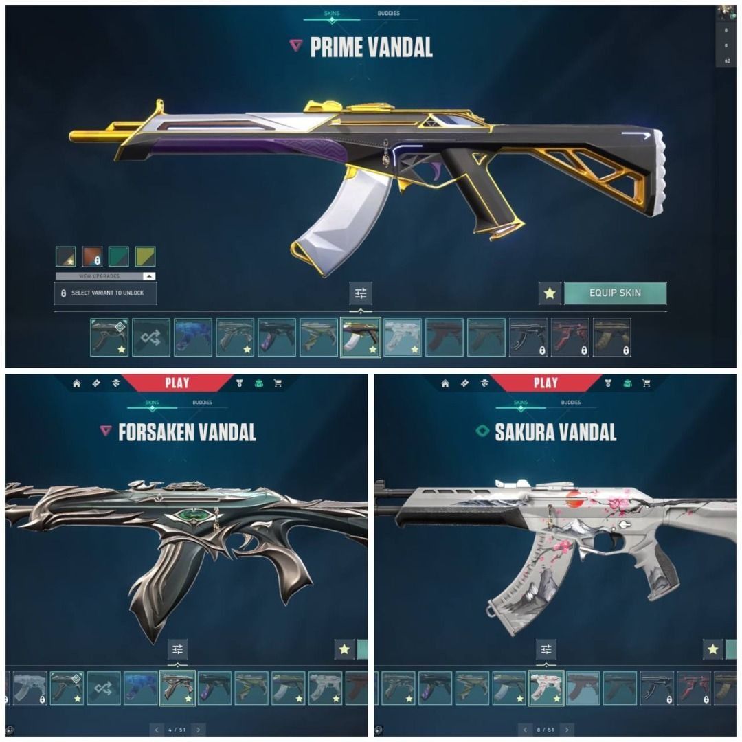 21 skins 2 Bundles Valo account, Video Gaming, Gaming Accessories, In ...