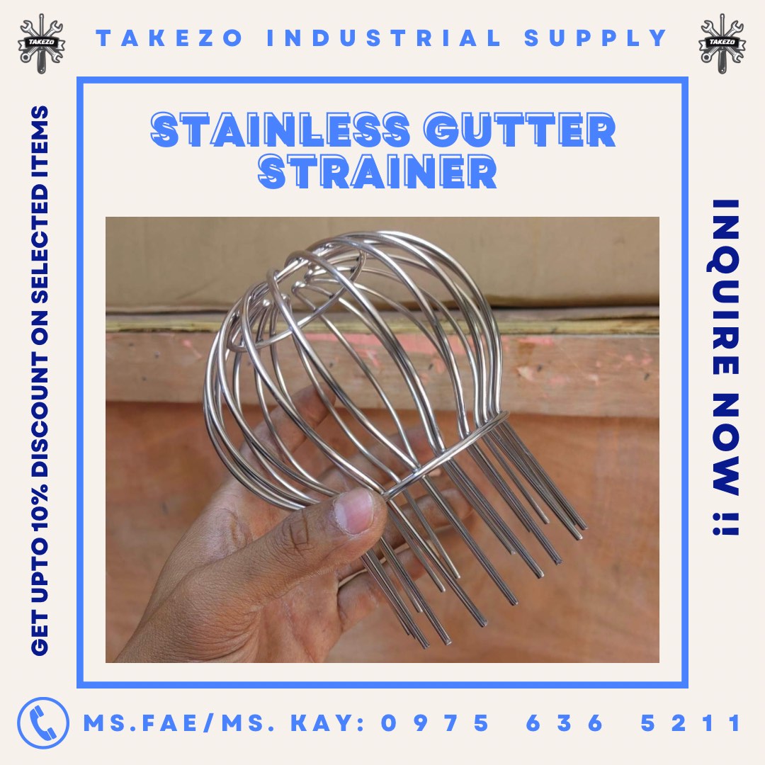 Stainless Gutter Strainer, Commercial & Industrial, Construction Tools ...