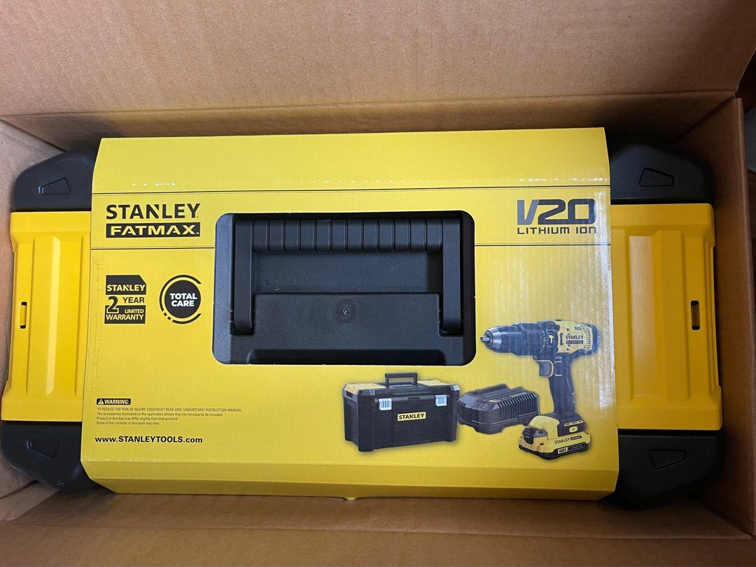 STANLEY 20V 2.0AH LI-ON CORDLESS HAMMER DRILL (SCD711C1H), Furniture ...