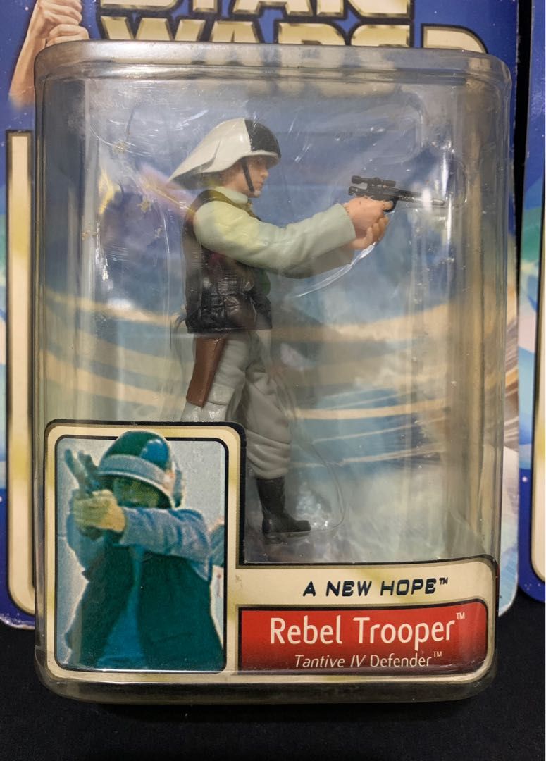 Star Wars Rebel Fleet Trooper and Endor Rebel Commando 3.75” MOC ...