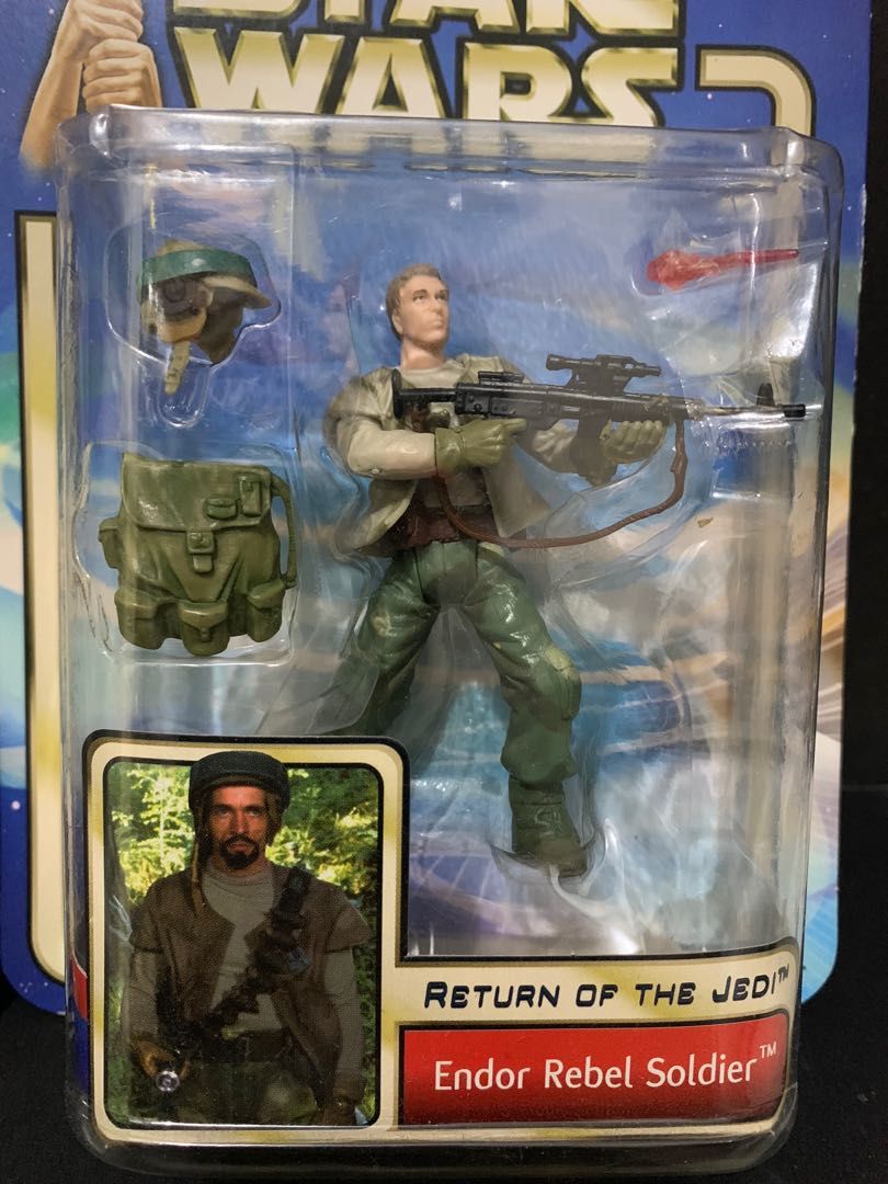 Star Wars Rebel Fleet Trooper and Endor Rebel Commando 3.75” MOC ...