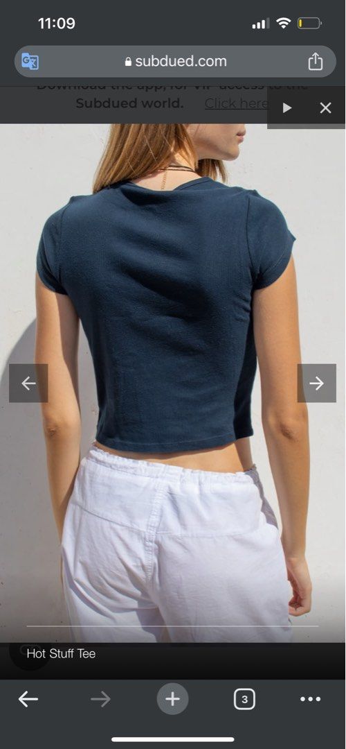 subdued hot stuff baby tee, Women's Fashion, Tops, Shirts on Carousell