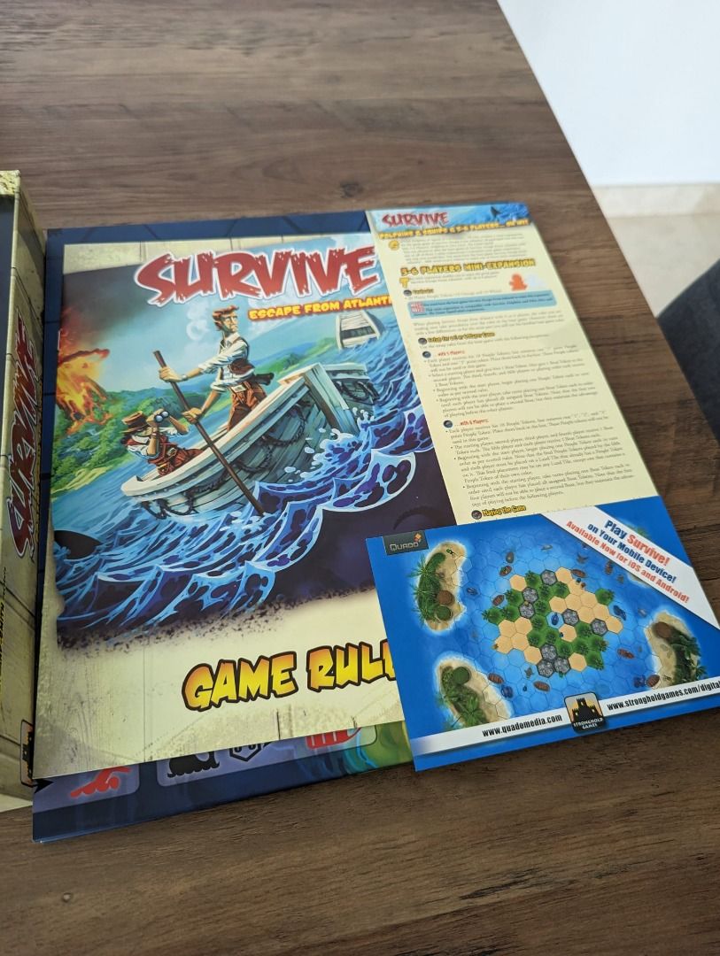 Survive Escape From Atlantis 30th Anniversary Edition Game + Expansion ...
