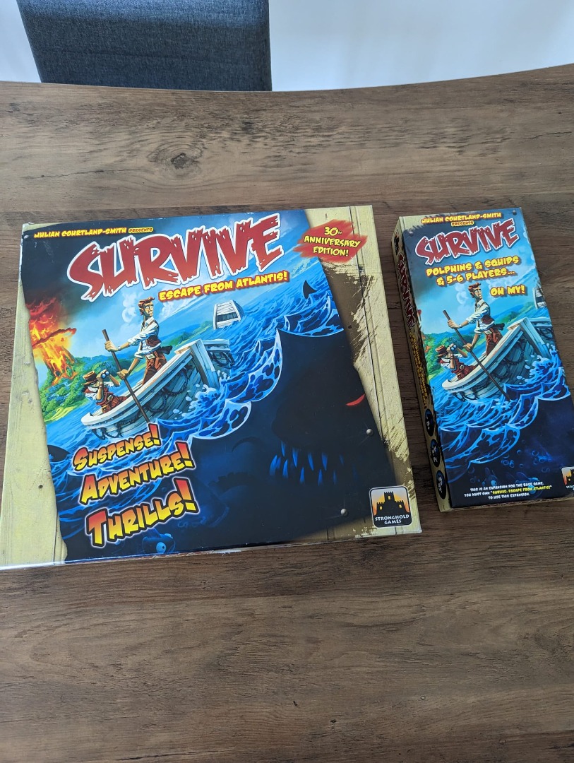 Survive Escape From Atlantis 30th Anniversary Edition Game + Expansion ...