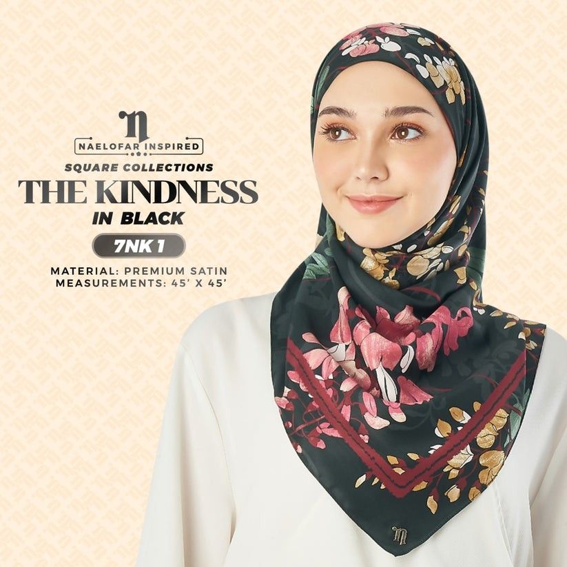 THE KINDNESS BY NAELOFAR HIJAB SQUARE/BAWAL, Women's Fashion, Muslimah ...