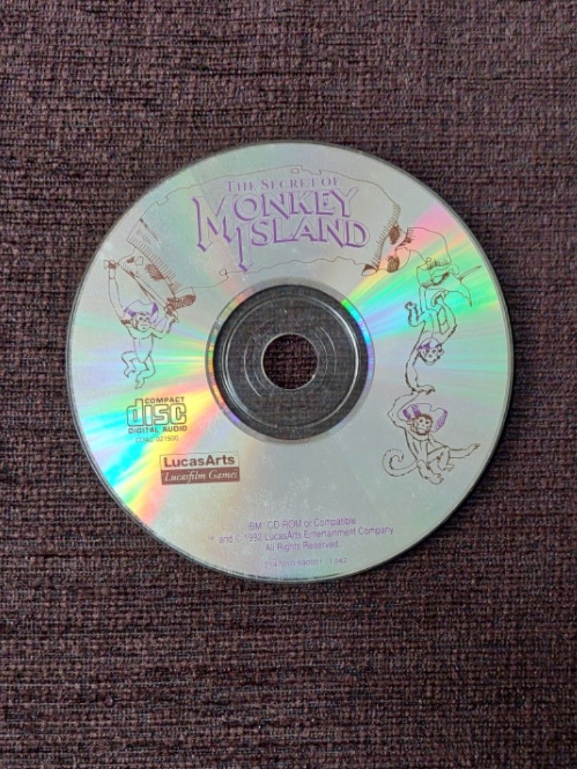 The Secret of Monkey Island PC CD-Rom, Hobbies & Toys, Music & Media ...