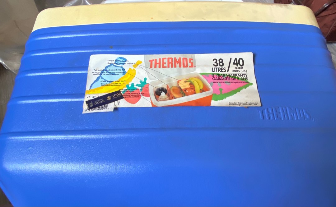 Thermos Cooler Box, Sports Equipment, Hiking & Camping on Carousell