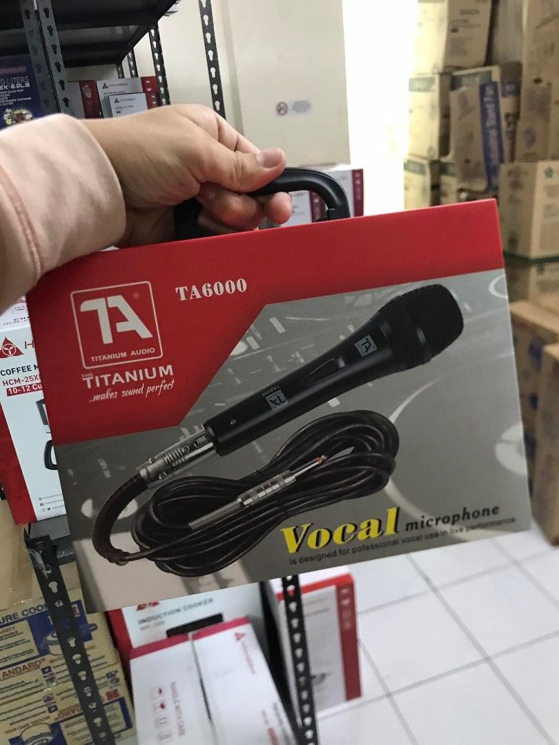 Titanium Dynamic Wired Microphone Uni-Directional TA6000 on Carousell