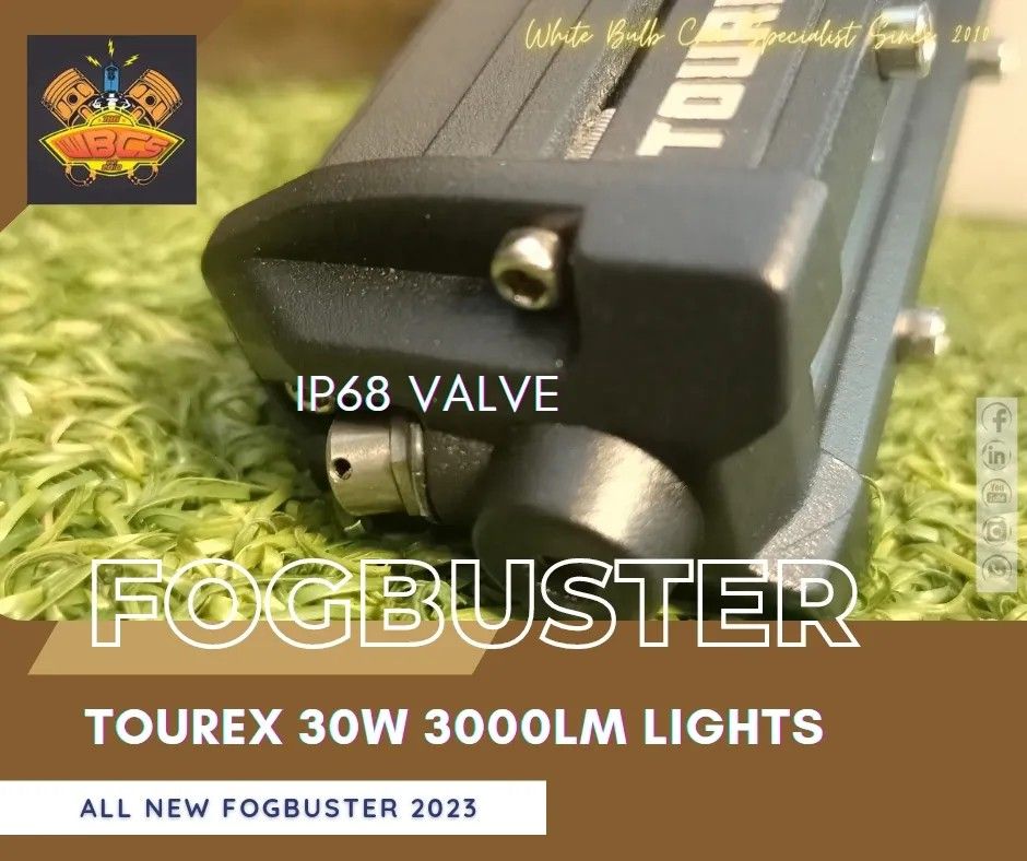 TOUREX FOGBUSTER 30W 3000LM Touring light bar!, Motorcycles, Motorcycle ...